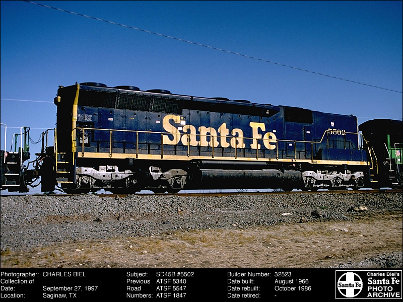 The ATSF Photo Archive - SD45B #5502