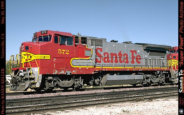The SANTA FE Photo Archive - B40-8W No.572